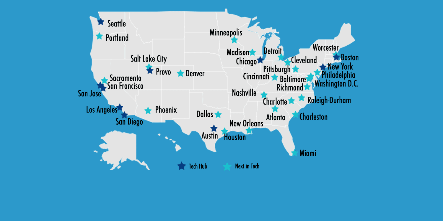 The Next in Tech: 25 Emerging Startup Hubs – TechNet